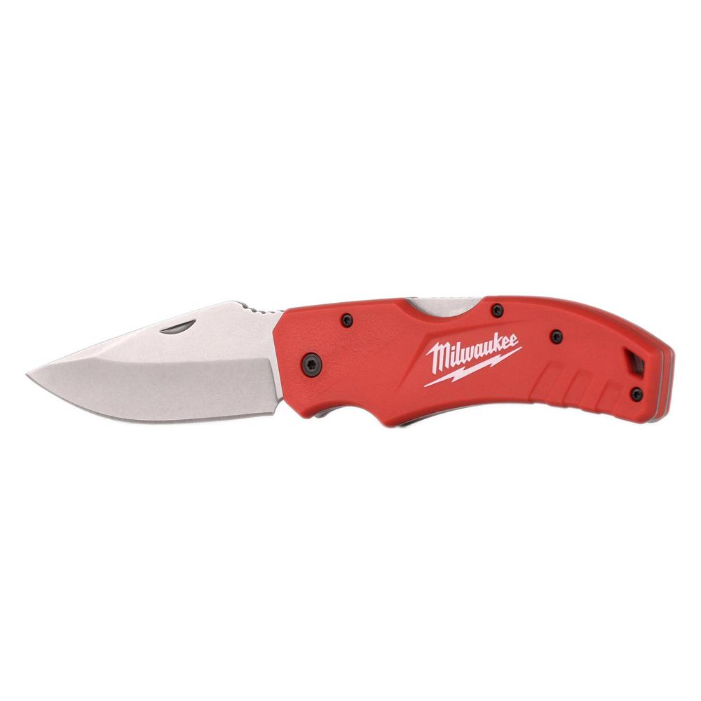 Milwaukee 3 in. Lockback Pocket Knife 48-22-1940 - The Home Depot