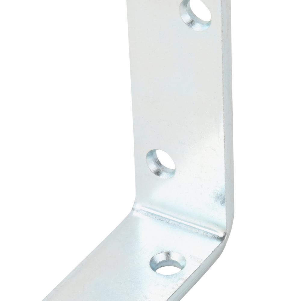 Hardware Essentials 6 x 1-1/4 in. Zinc Plated Corner Brace (5-Pack ...