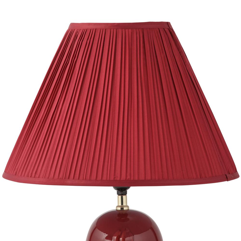 ORE International 26 in. Ceramic Burgundy Table Lamp-6119BG - The Home ...