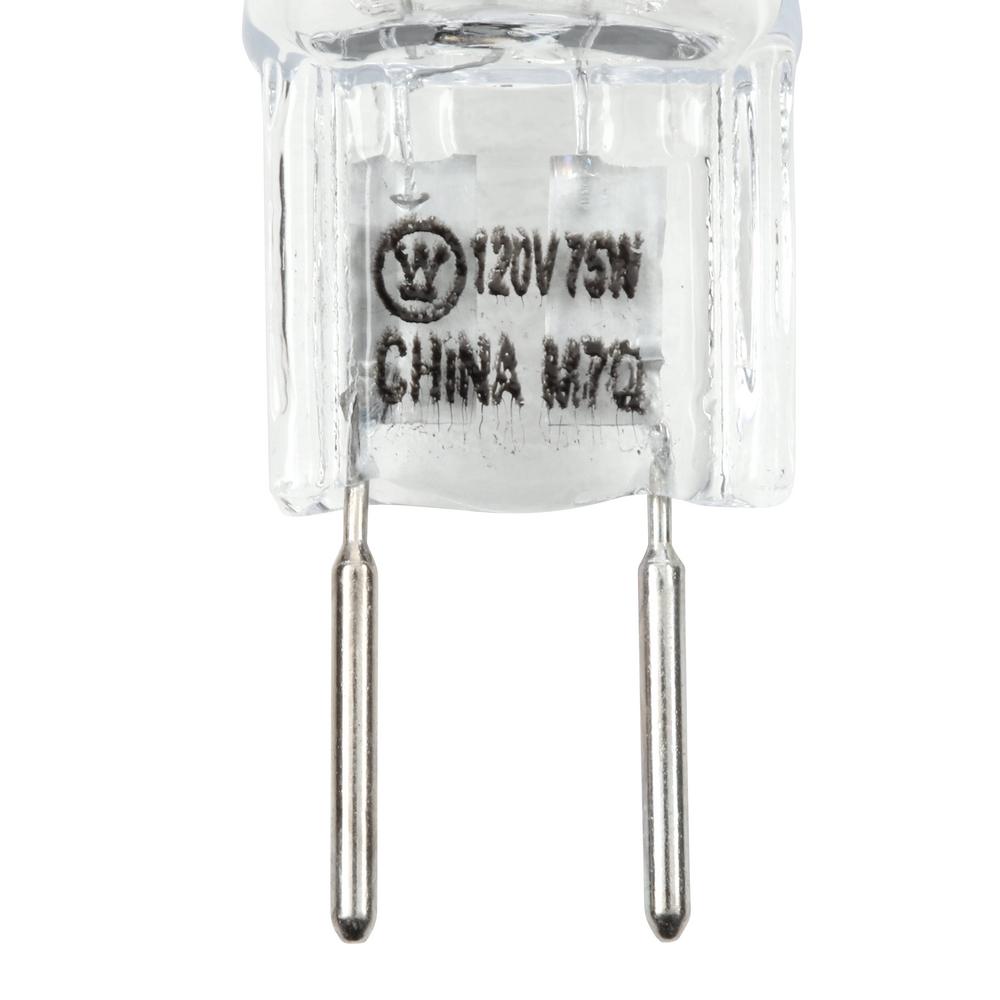 Westinghouse 75-Watt Halogen T4 JCD Single-Ended Clear GY8.6 Base Light ...