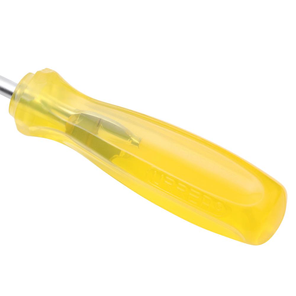 URREA 4-1/2 in. Long Round Shank Phillips Tip Amber Handle Screwdriver ...