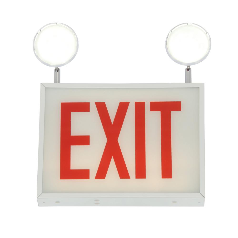 Sure-Lites CHXC Series 3.6-Watt 2-Head White Integrated LED Emergency ...