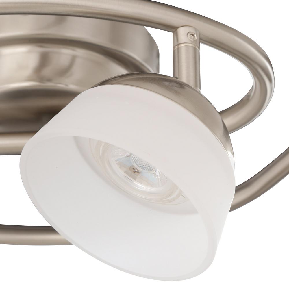Aspects Madison 3-Light Satin Nickel LED G-Style Fixed Track Lighting ...