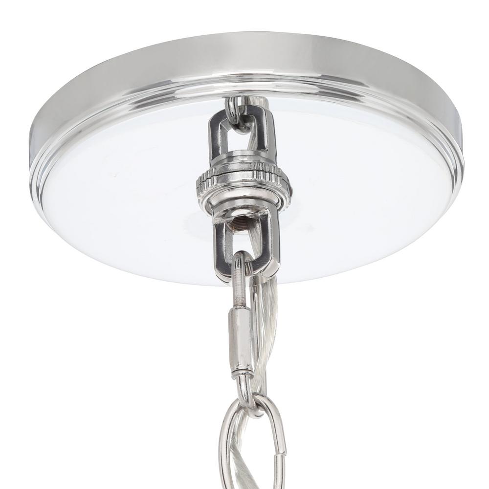 Fifth and Main Lighting Halley 16 in. 6-Light Matte Black with Polished ...