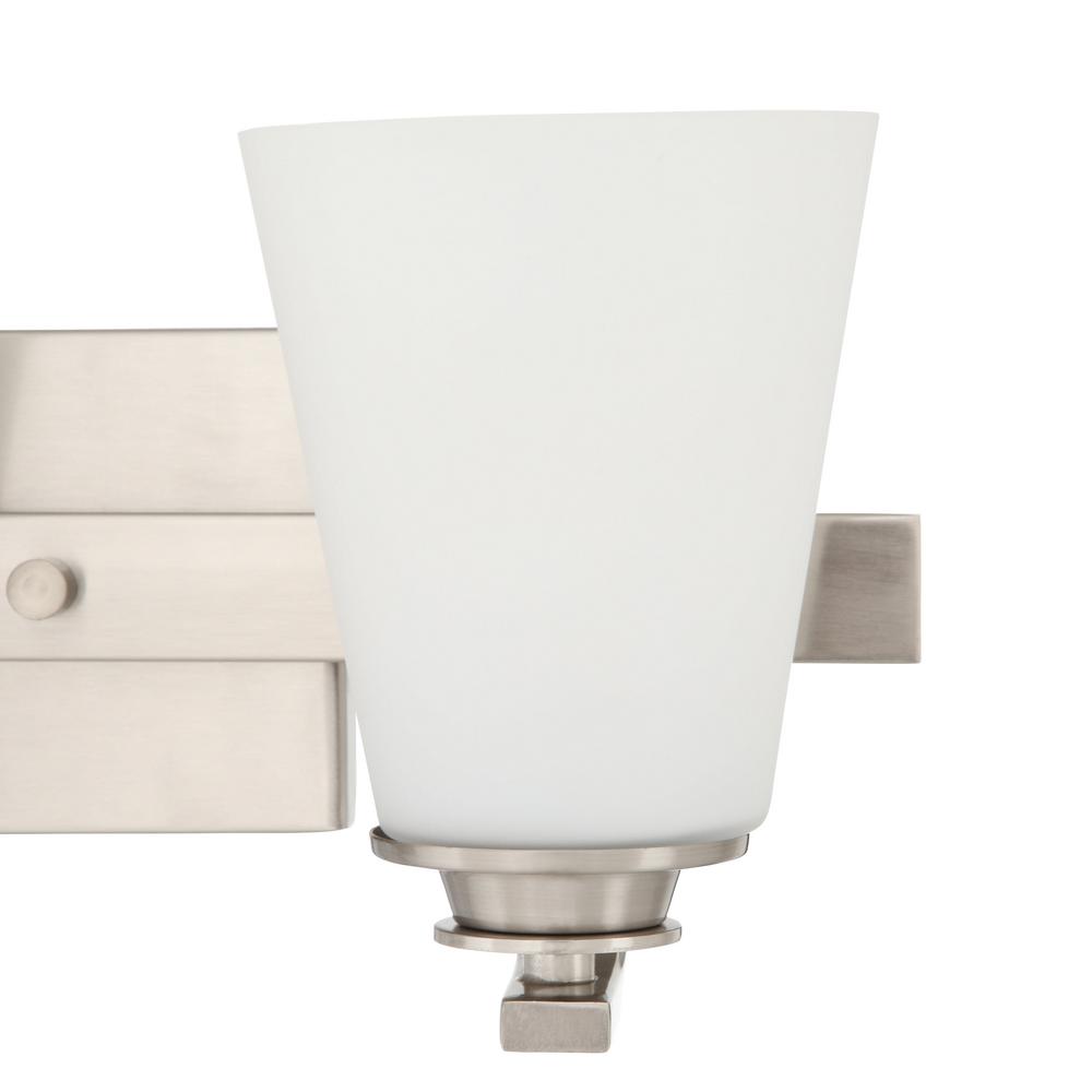 Maxim Lighting Conical 3-Light Satin Nickel Bath Vanity Light 9013SWSN ...