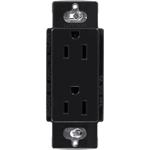 Lutron - Black - Electrical Outlets & Receptacles - Wiring Devices ...