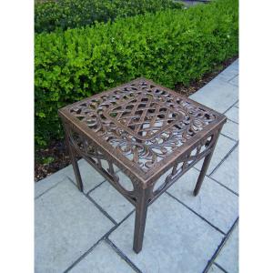 Cast Aluminum - Outdoor Side Tables - Patio Tables - The Home Depot