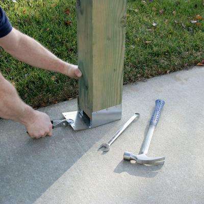 Rough 6x6 - Post Bases - Post Brackets - The Home Depot