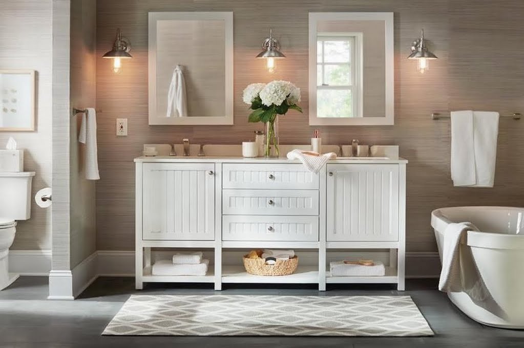 Neutral Bathroom – Bathroom – The Home Depot