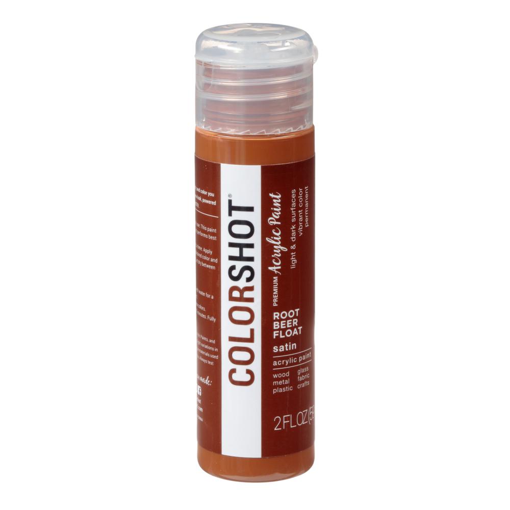 COLORSHOT 2 oz. Root Beer Float Medium Brown Craft Paint-43812 - The ...
