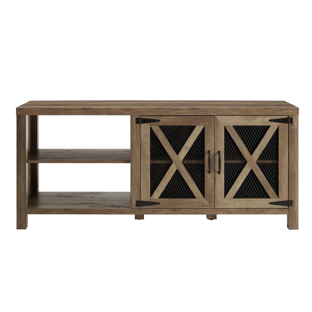 Walker Edison Furniture Company 58 in. Rustic Oak Composite TV Stand 64 ...