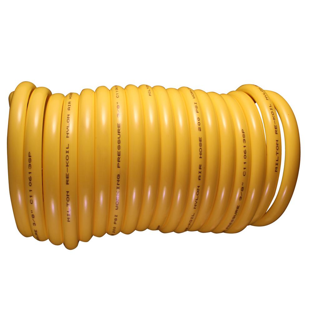 Milton 25 ft. 3/8 in. I.D. Nylon ReKoil Hose-1674-4 - The Home Depot