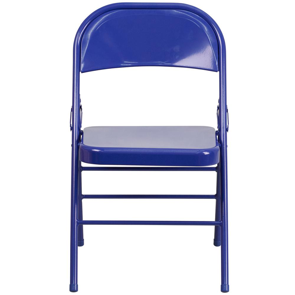 Carnegy Avenue Cobalt Blue Metal Folding Chair (2-Pack) CGA-RB-275026 ...