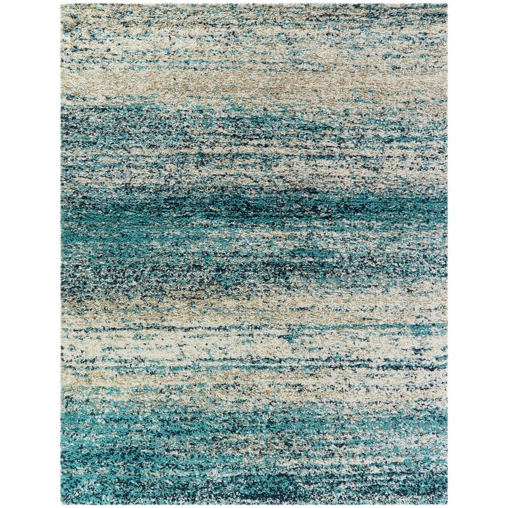 BALTA Eastleigh Teal 5 ft. x 7 ft. Abstract Shag Area Rug-3091705 - The ...