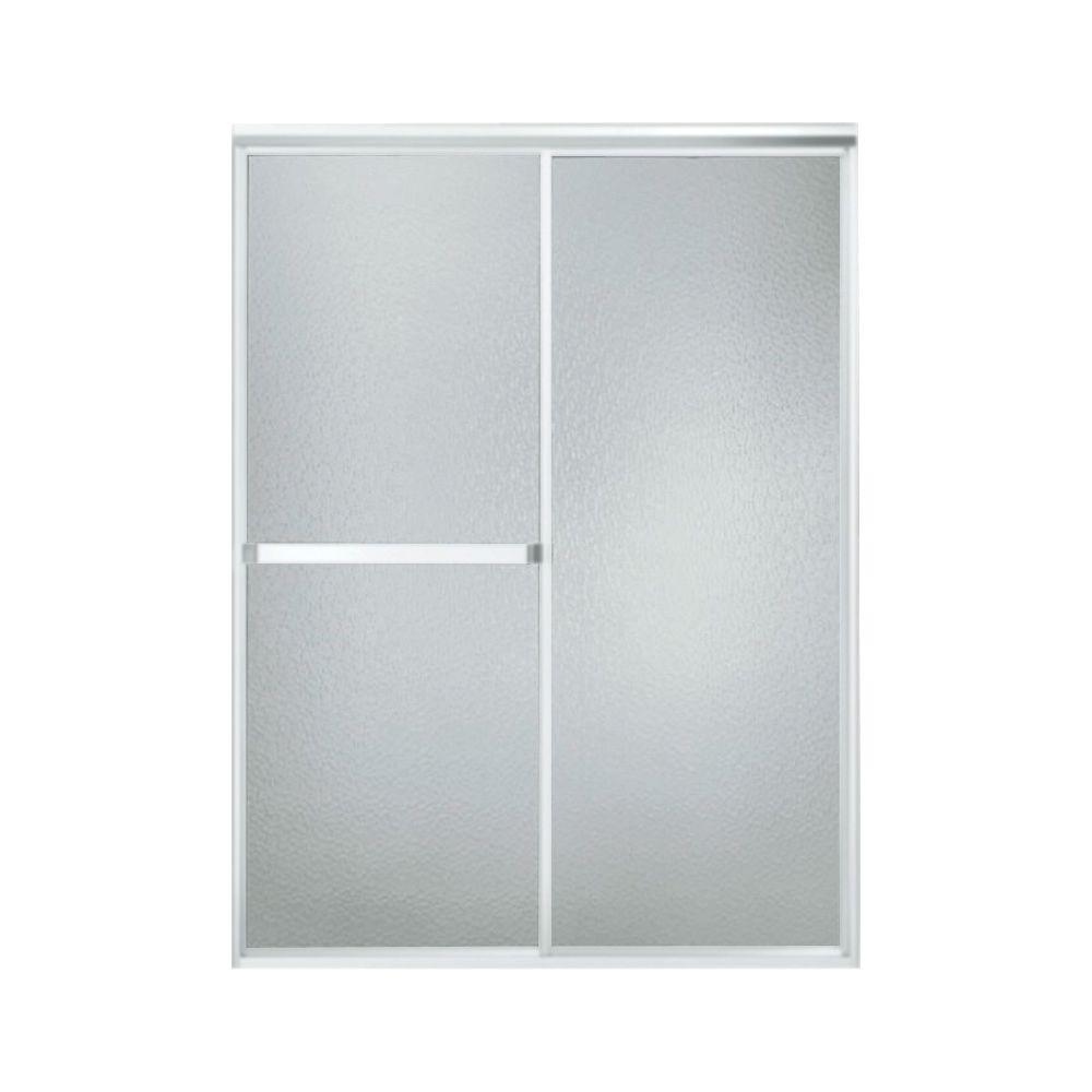 Sterling Standard 59 In X 70 In Framed Sliding Shower Door In Soft Silver With Handle 670b 59t