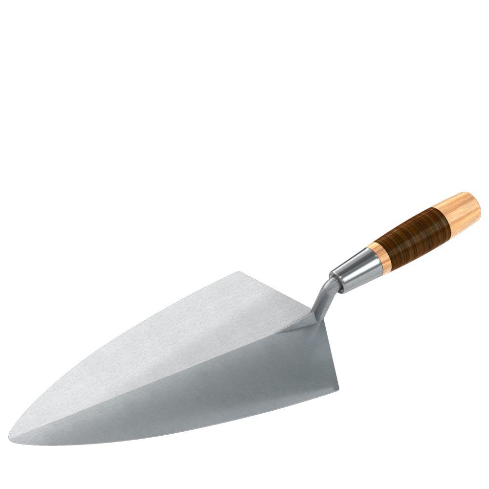 Bon Tool 12 in. Keystone Forged Steel Philadelphia Masonry Brick Trowel ...