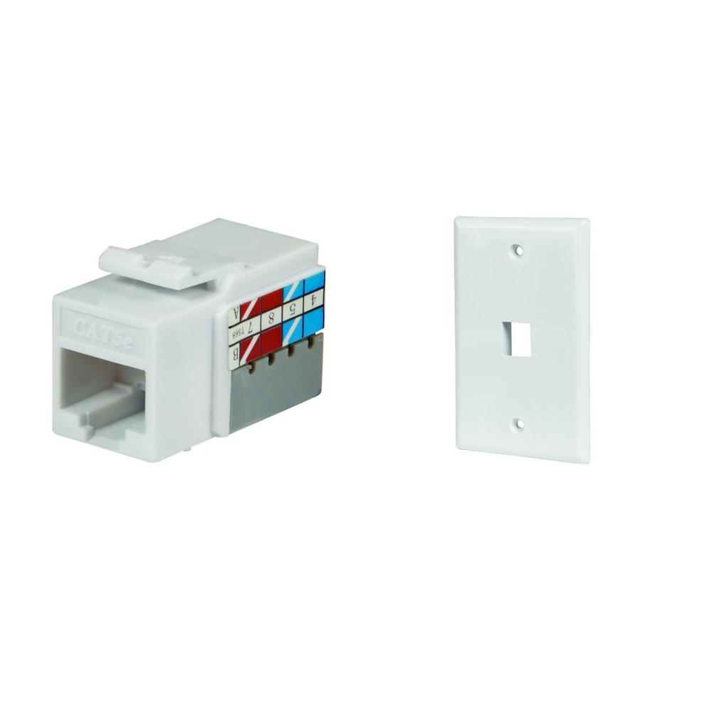 Commercial Electric Surface Mount Ethernet Jack, White-468 8C WH - The ...