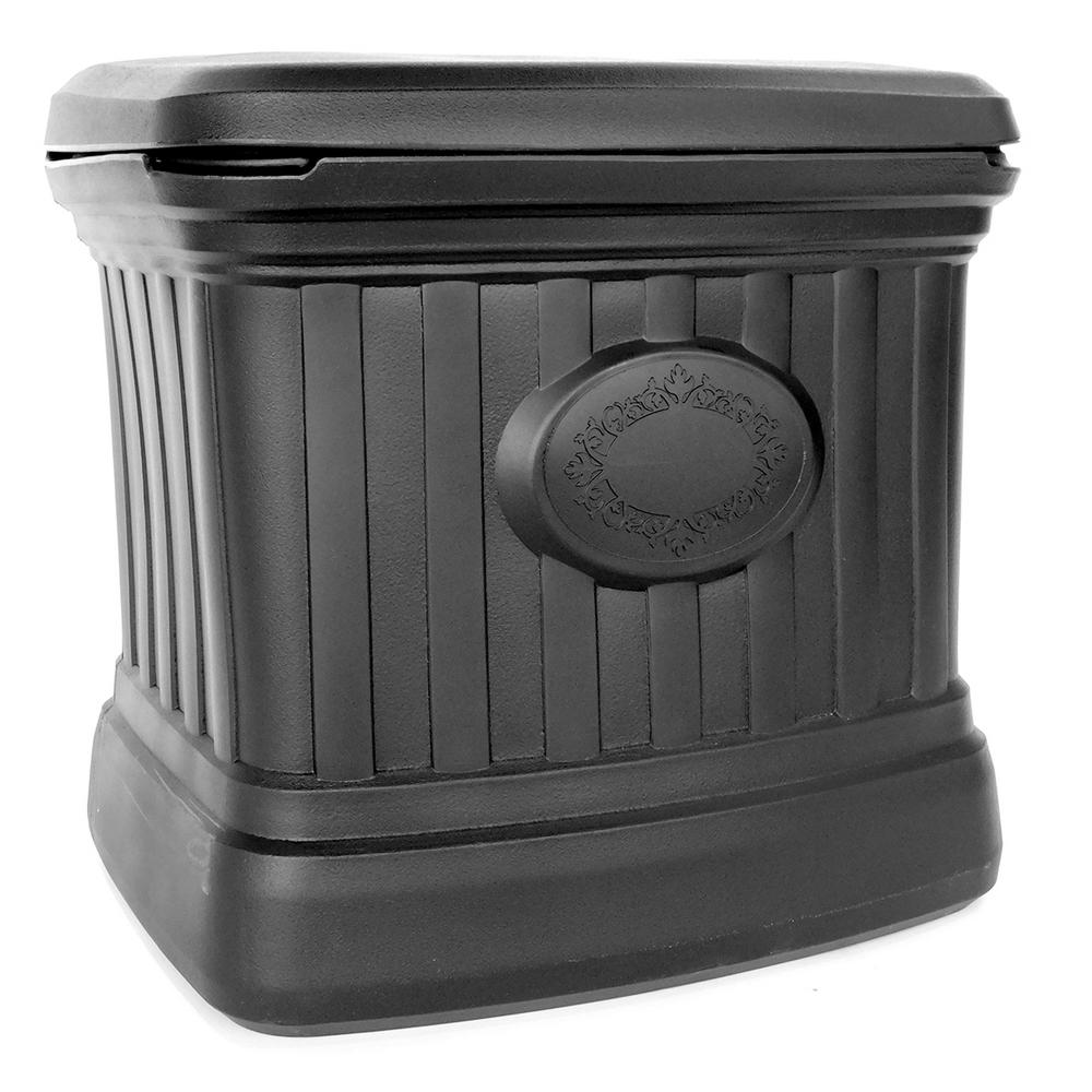 FCMP Outdoor 5 cu. ft. Residential Sand and Salt Storage Bin in Black ...