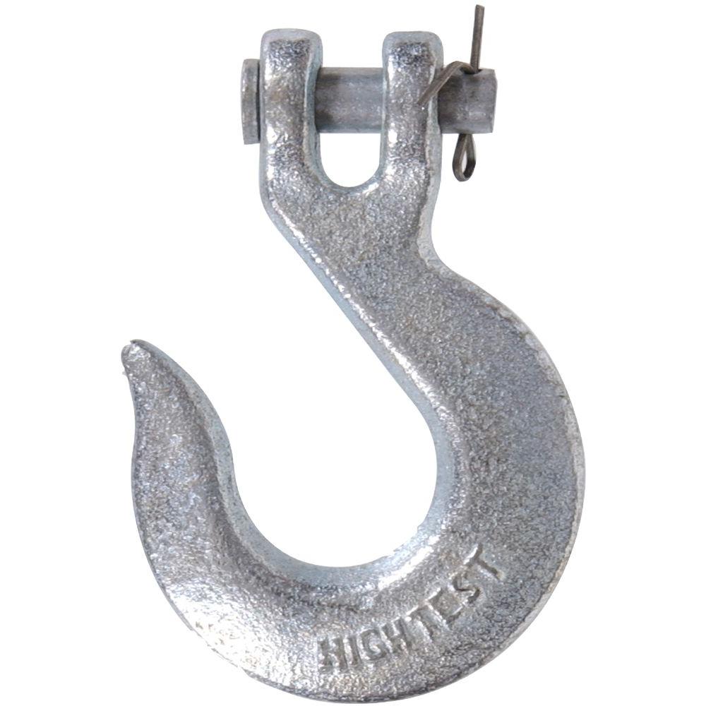 The Hillman Group 1 4 In Zinc Plated Forged Steel Chain Hook With 