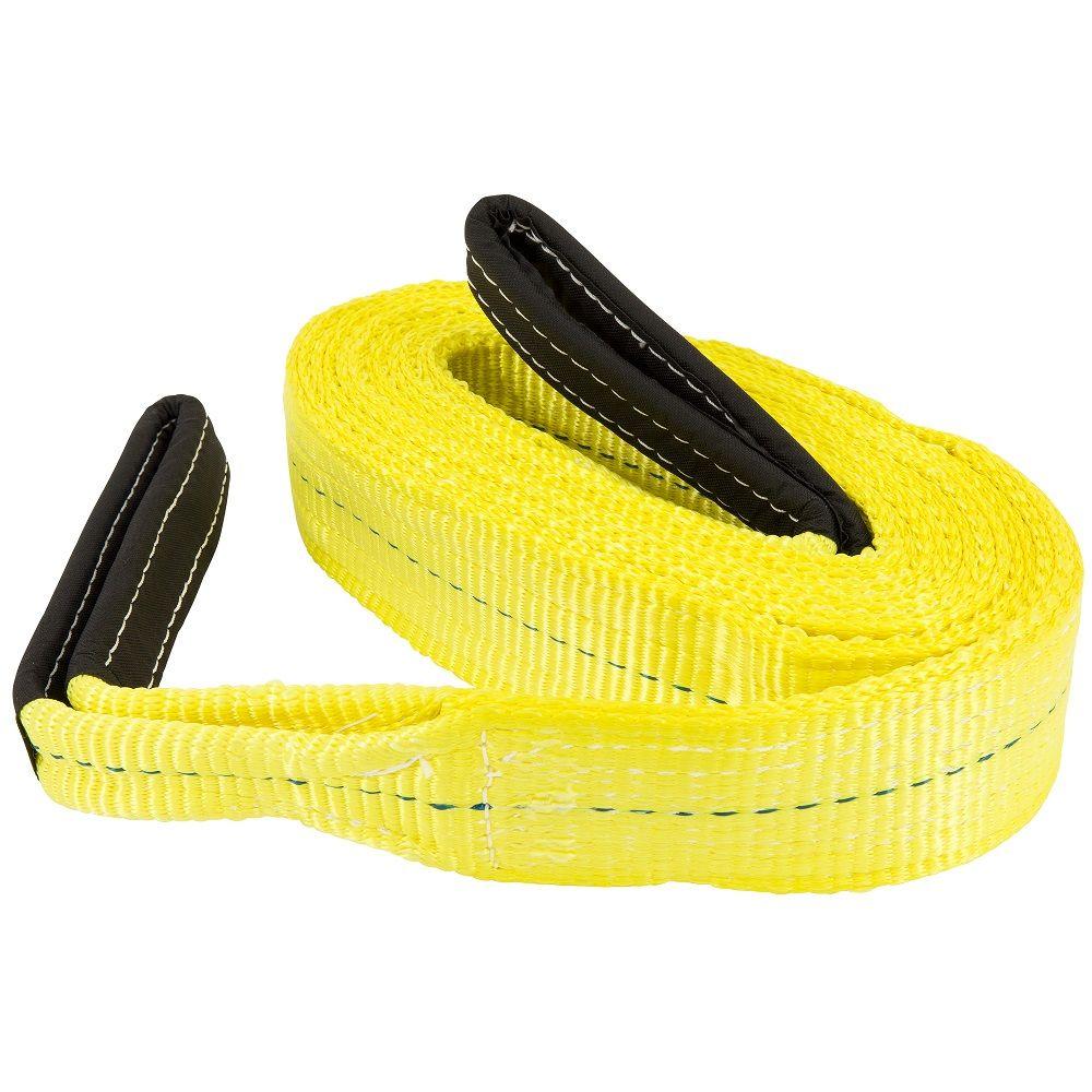 Heavy Duty Polyester Lifting Slings 1 x 14 6,400 Basket Load Capacity 2,600 Choker DD Sling Flo ...