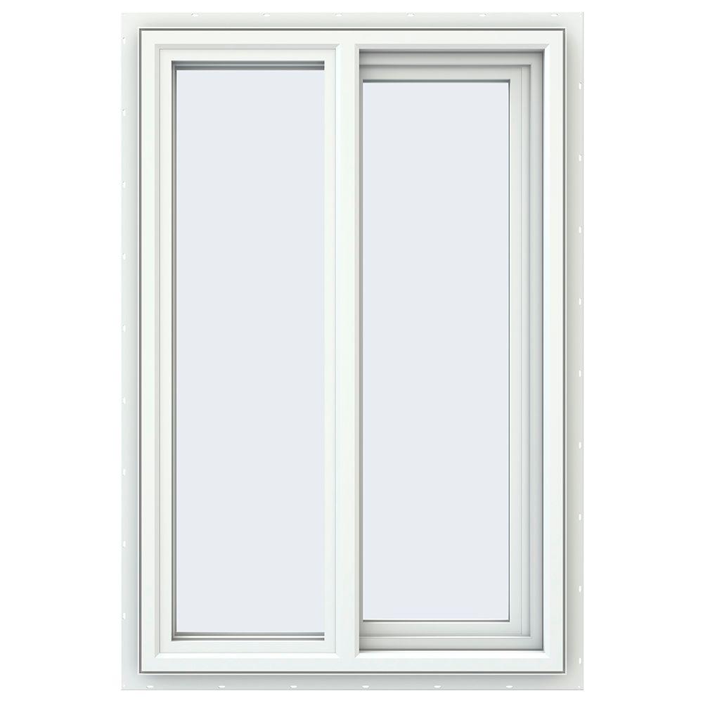 JELD-WEN 23.5 in. x 35.5 in. V-4500 Series White Vinyl Right-Handed ...