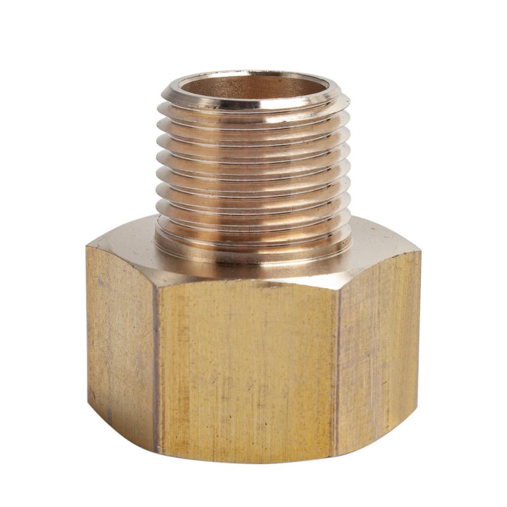 LTWFITTING 3 4 In FIP X 1 2 In MIP Brass Pipe Adapter Fitting 5 Pack