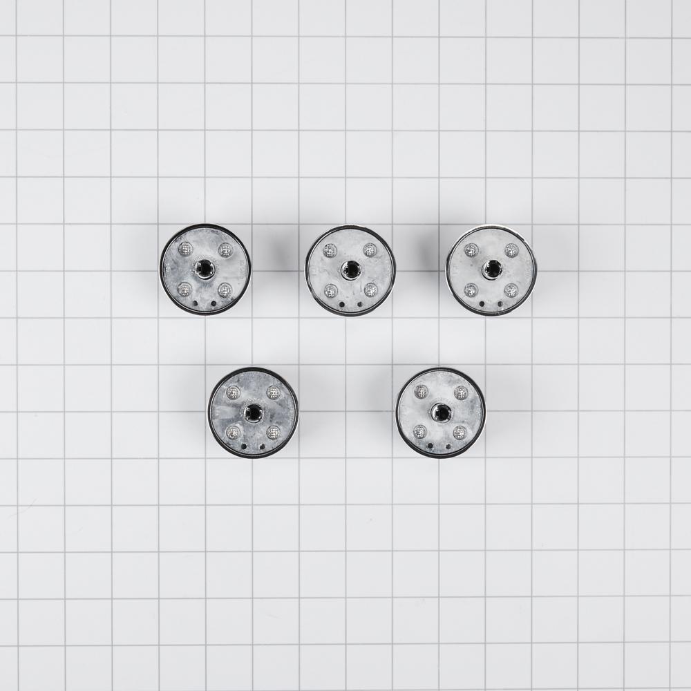 Whirlpool Knob Kit in Stainless Steel (5-Pack)-W10698166 - The Home Depot