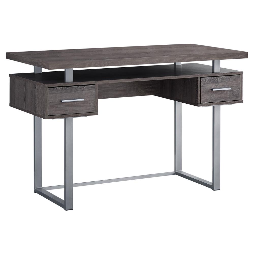 Dark Taupe Computer Desk HD7370 - The Home Depot