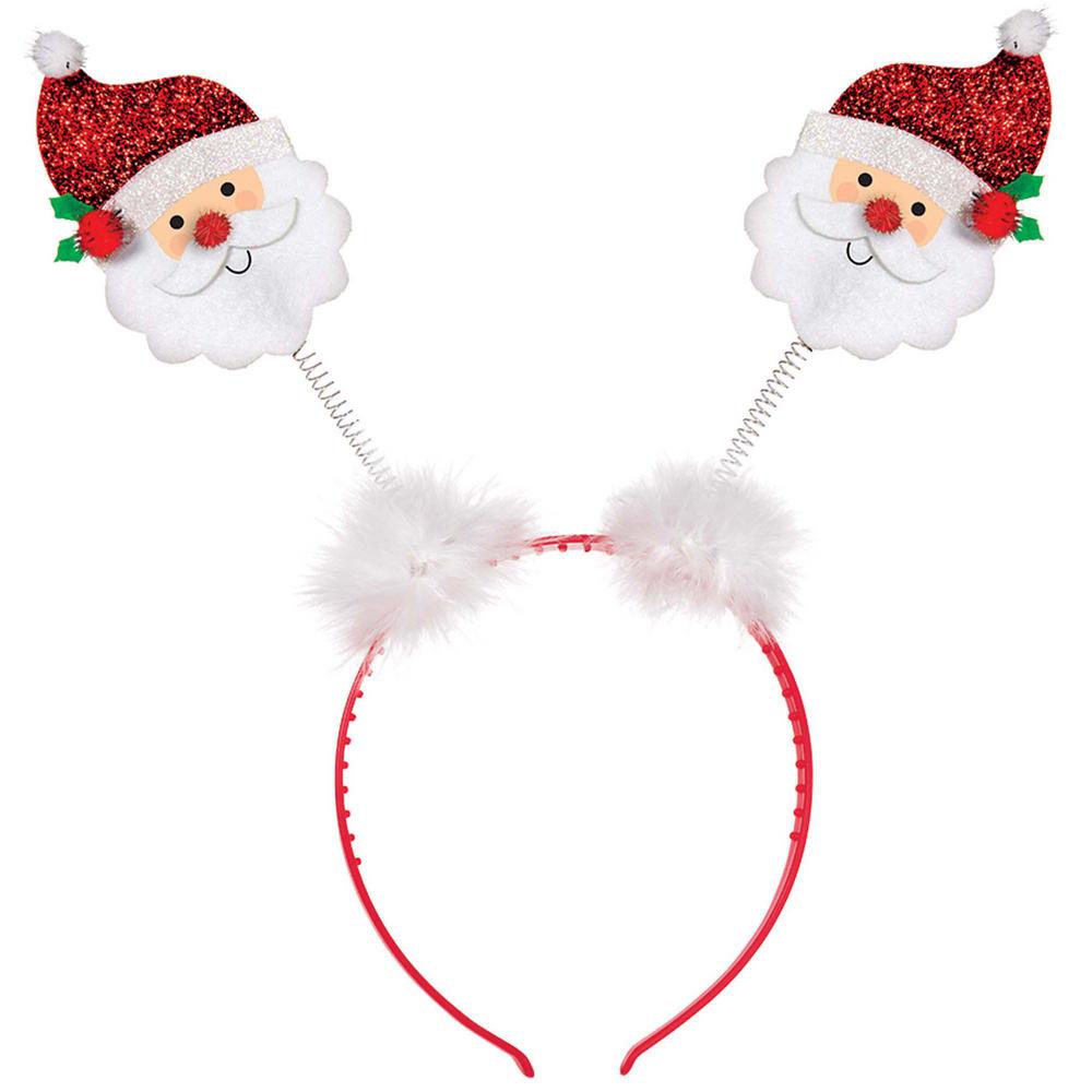 Amscan 10 in. x 9.5 in. Santa Christmas Head Bopper (4-Pack)-397673 ...