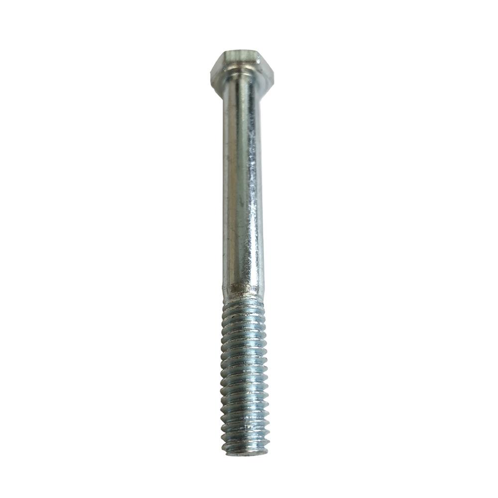 Robtec 7/16 in. x 4 in. Zinc-Plated Grade 5 Hex Bolt (3-Pack ...
