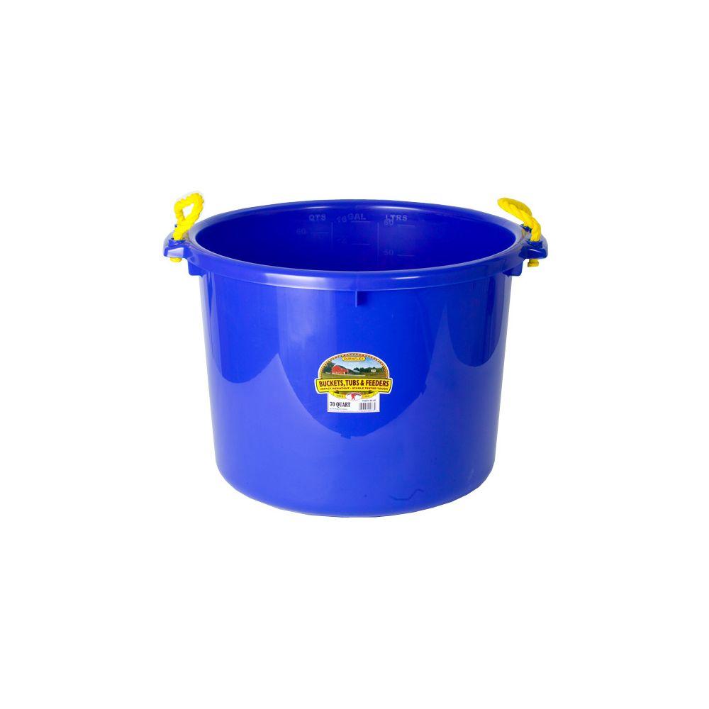 Little Giant 70 qt. Plastic Blue Muck Bucket-22616825 - The Home Depot