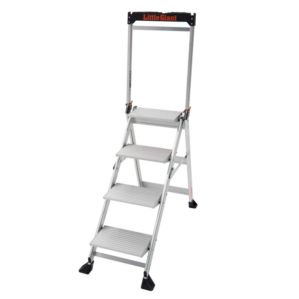 Werner 12 ft. Fiberglass Step Ladder with 300 lb. Load Capacity Type IA ...