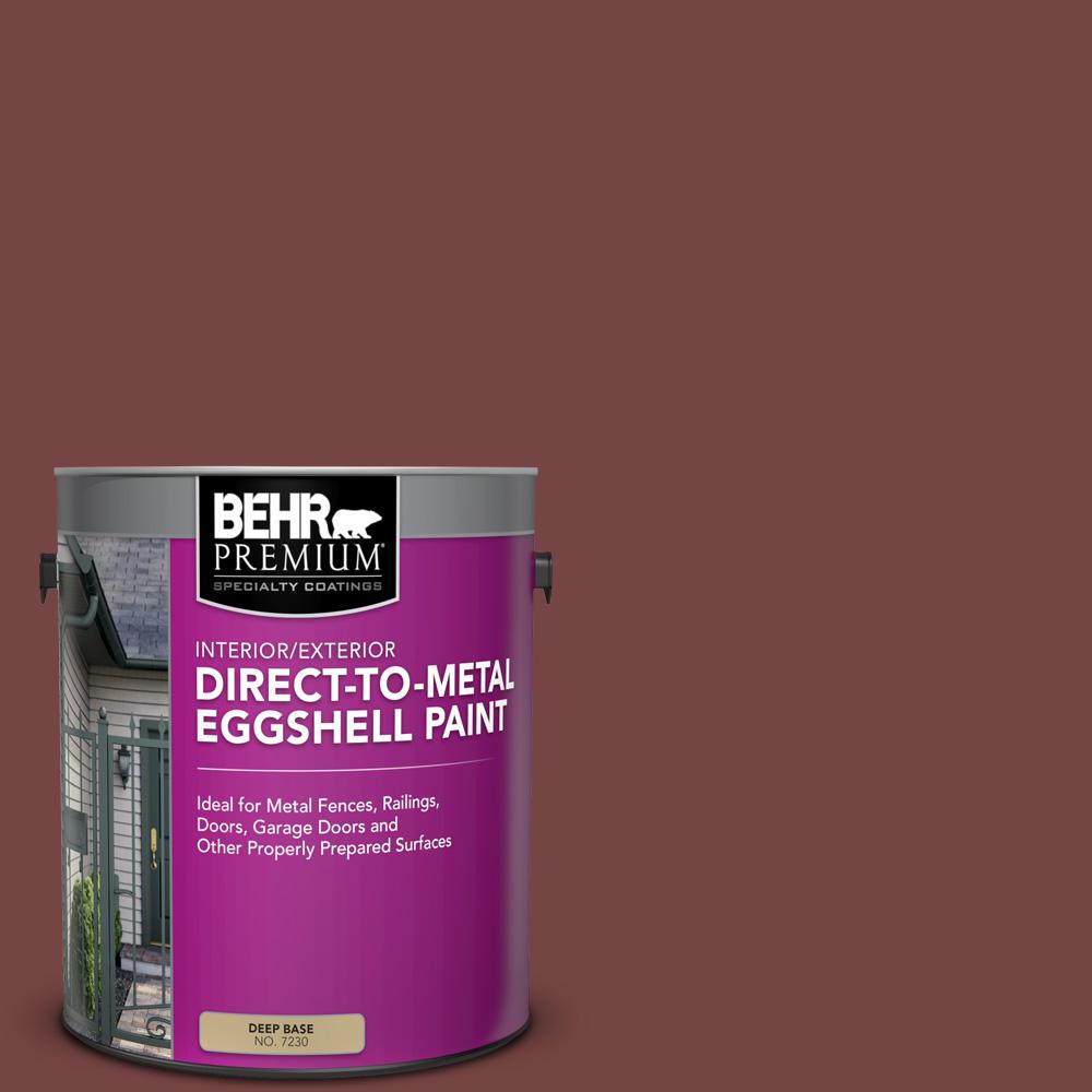 BEHR PREMIUM 1 gal. #S130-7 Cherry Cola Eggshell Direct to Metal ...