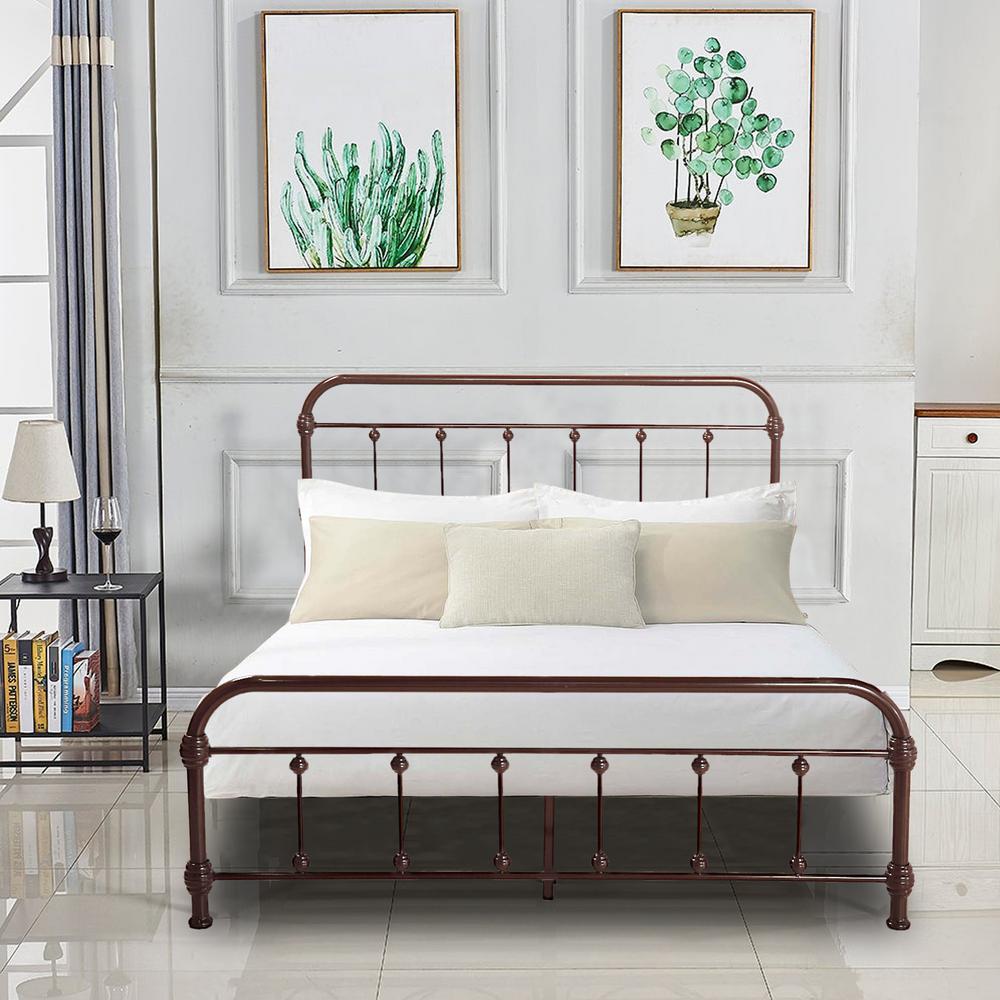 Queen Size Wrought Iron Bed Frame – Hanaposy