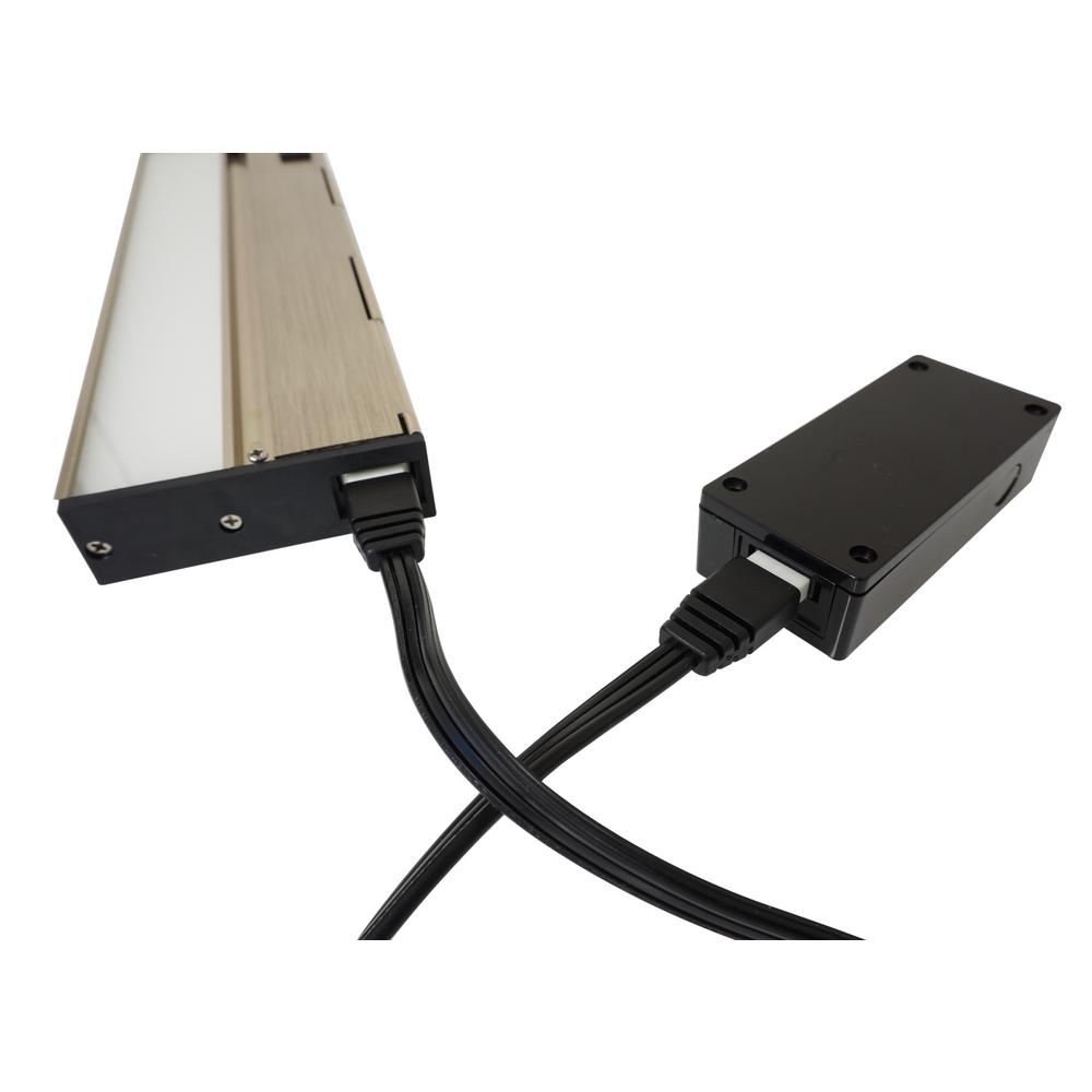 NICOR Black J-Box for NUC-4 Linkable Undercabinet Lights-NUC-4-JBOX-BK ...