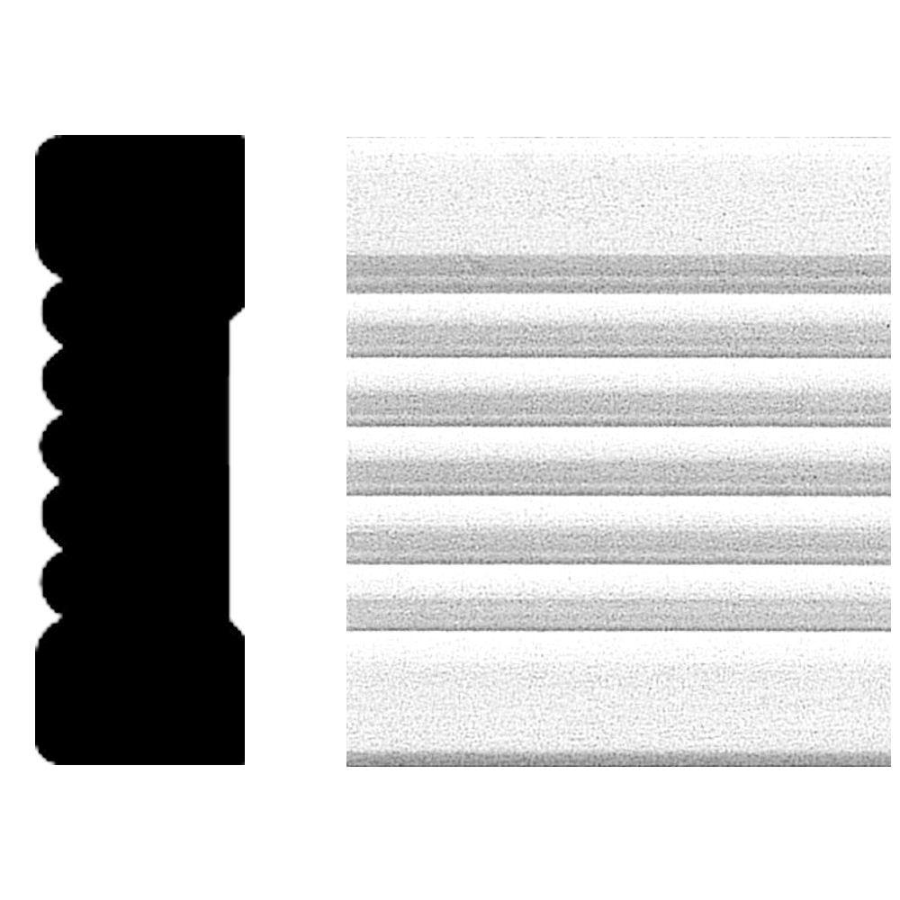 House Of Fara 3 4 In X 2 1 4 In X 8 Ft MDF Fluted Casing Moulding house-of-fara-3-4-in-x-2-1-4-in-x-8-ft-mdf-fluted-casing-moulding