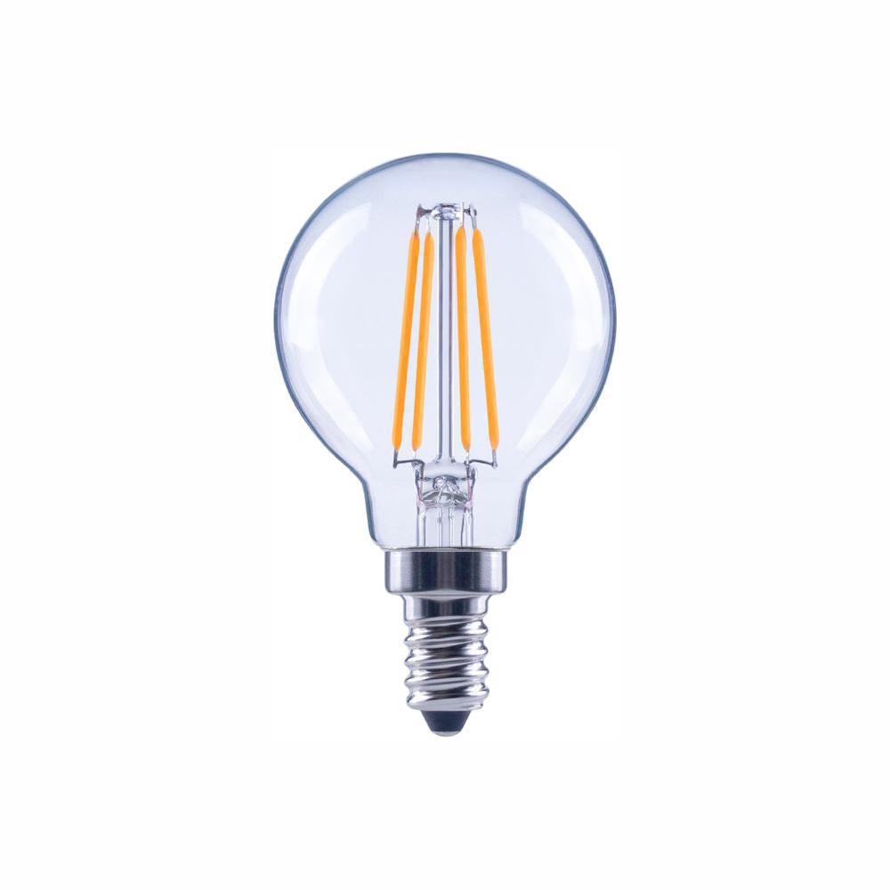 EcoSmart 40-Watt Equivalent G16.5 Globe Dimmable Energy Star Clear ... EcoSmart 40-Watt Equivalent G16.5 Globe Dimmable Energy Star Clear ...