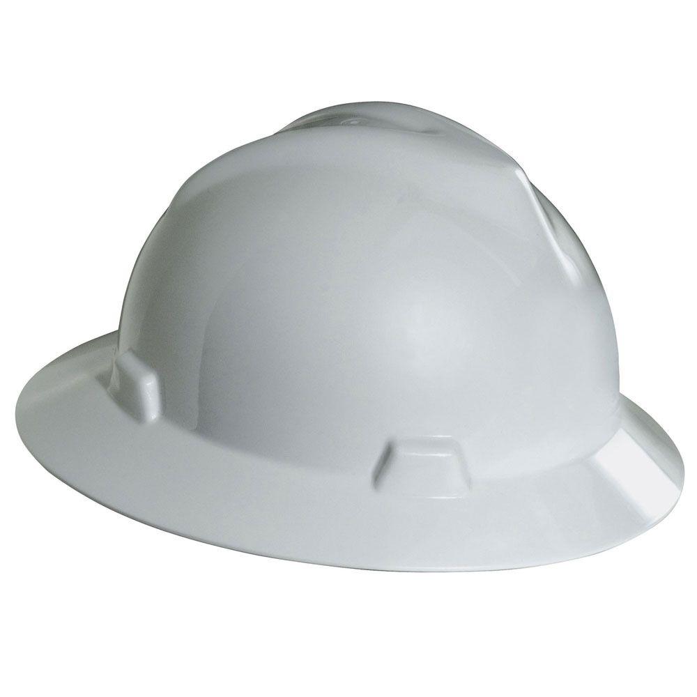 V-Gard Hard Hat, White-60028 - The Home Depot