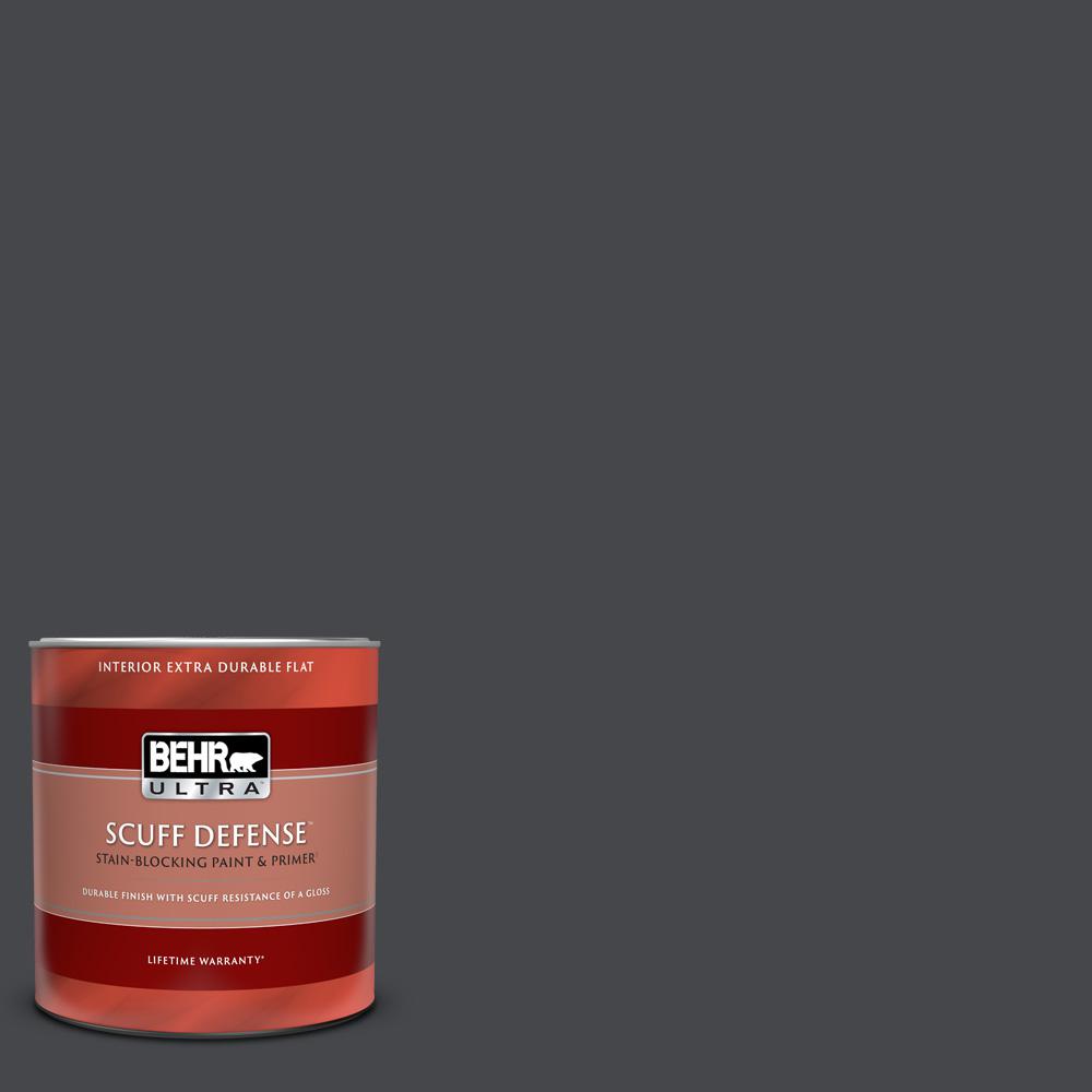 BEHR ULTRA 1 qt. #PPU26-23A Dark Secret Extra Durable Flat Interior ...