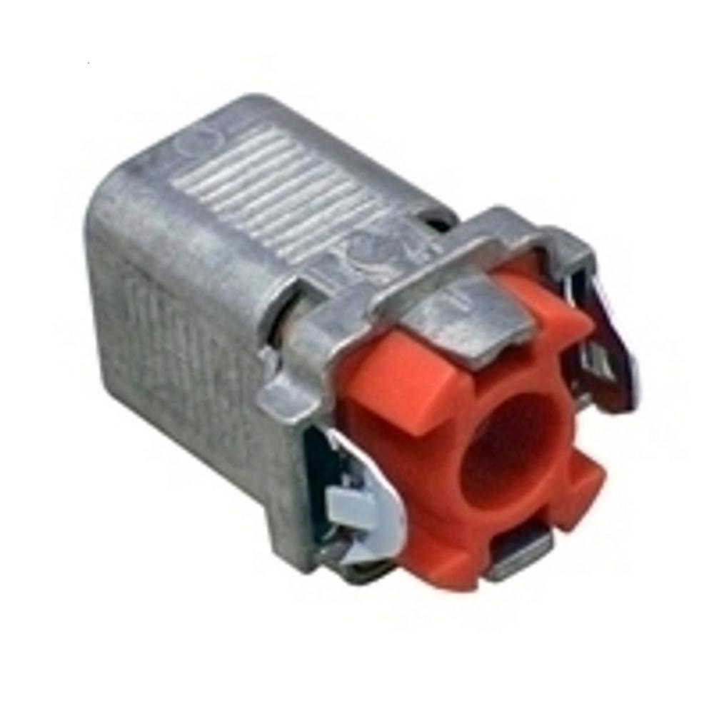 Halex 3/8 in. Flexible Metal Conduit Snap In Connector (5-Pack)-25703 ...