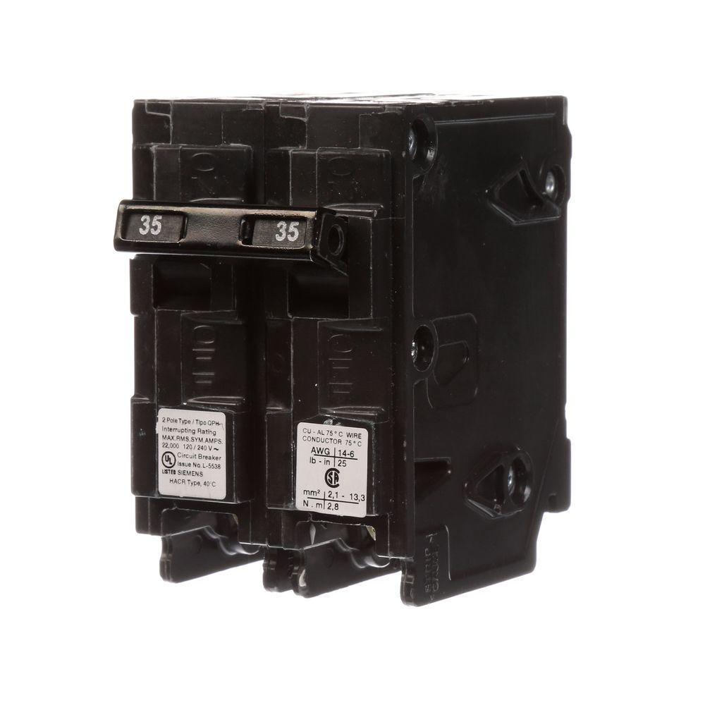 Siemens 15 Amp 2-Wire BG Switch Neutral Breaker-QG215 - The Home Depot
