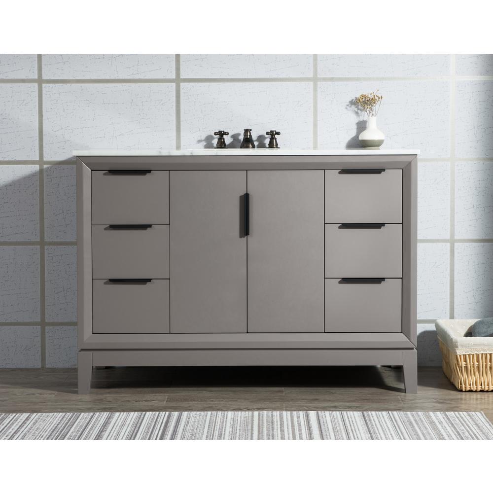 Water Creation Elizabeth Collection 48 in. Bath Vanity in Cashmere Grey ...