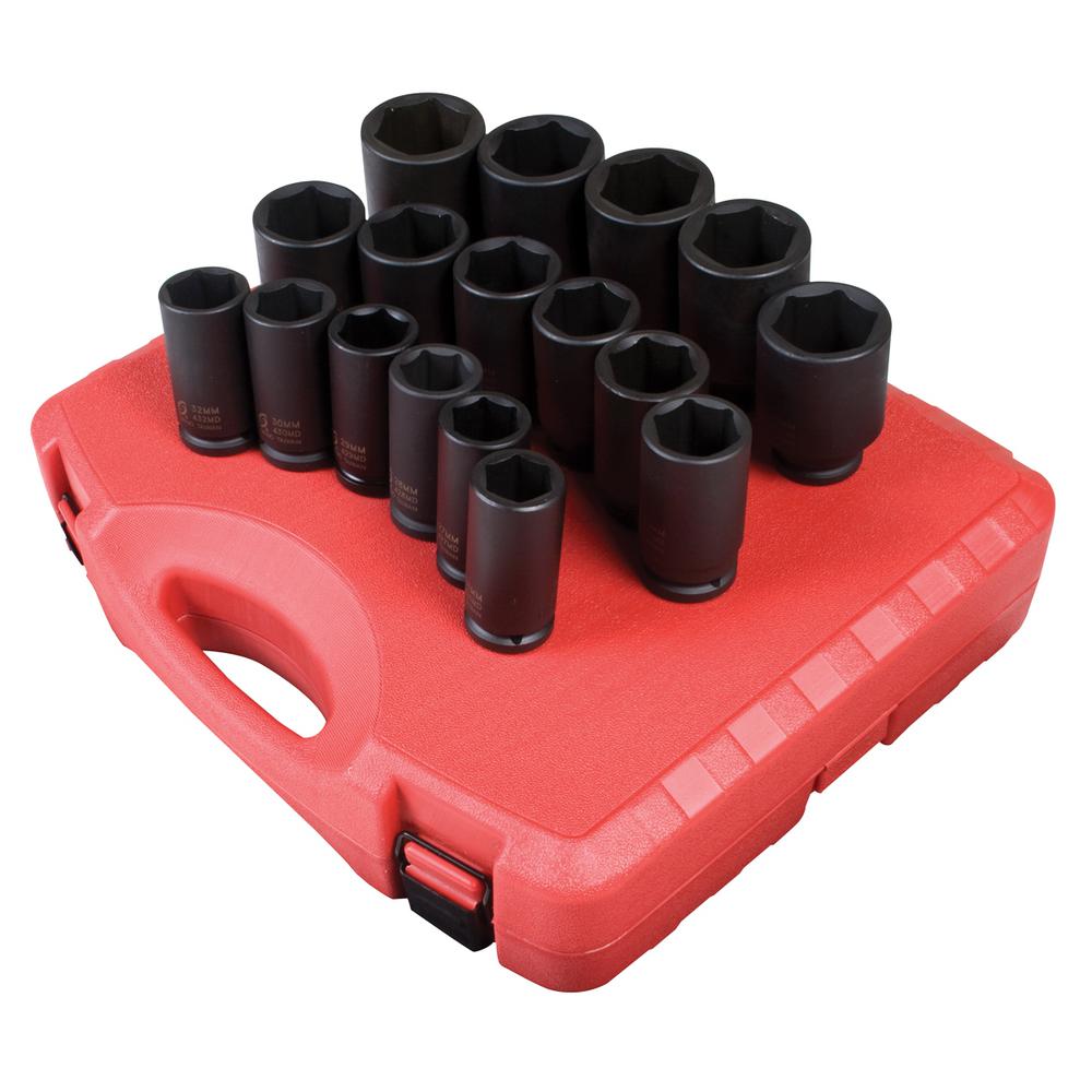 Sunex 3 4 In Drive Deep Metric Impact Socket Set 17 Piece 4686 The Sunex 3 4 In Drive Deep Metric Impact Socket Set 17 Piece 4686 The