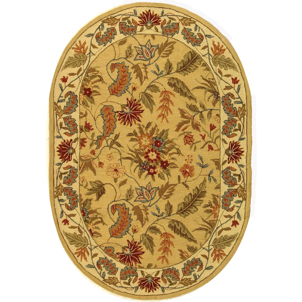 Safavieh Chelsea Ivory 5 ft. x 7 ft. Oval Area Rug-HK141A-5OV - The ...