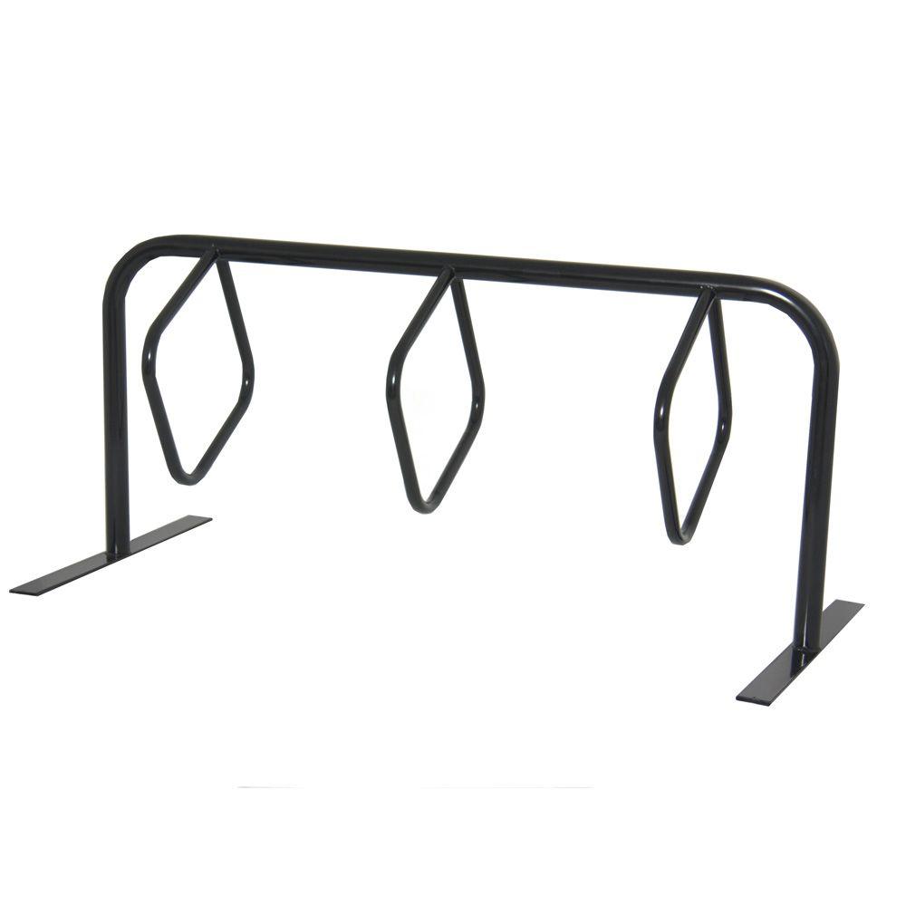 Ultra Play 6 ft, 3-Loop Commercial Surface Mount Hanger Bike Rack ...