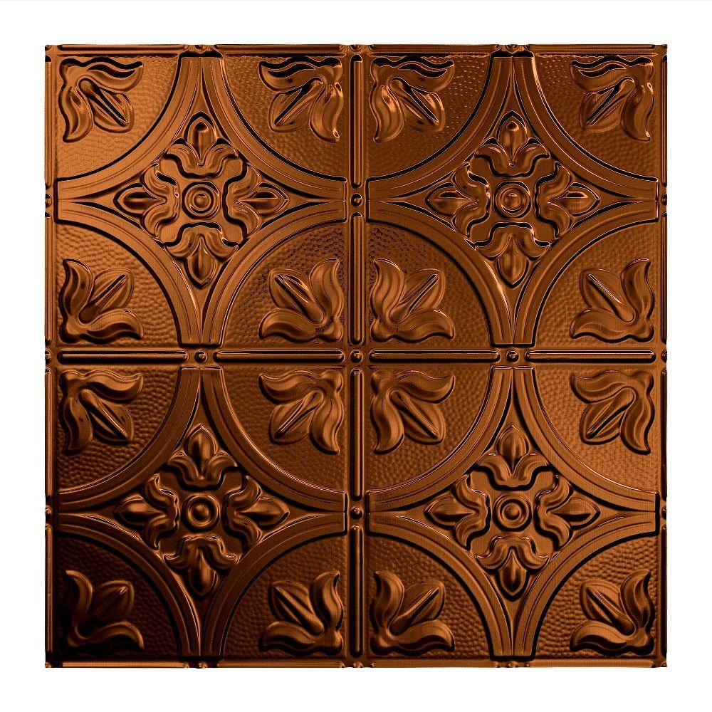 Fasade Traditional #2 2 ft. x 2 ft. Oil Rubbed Bronze Lay-In Vinyl ...