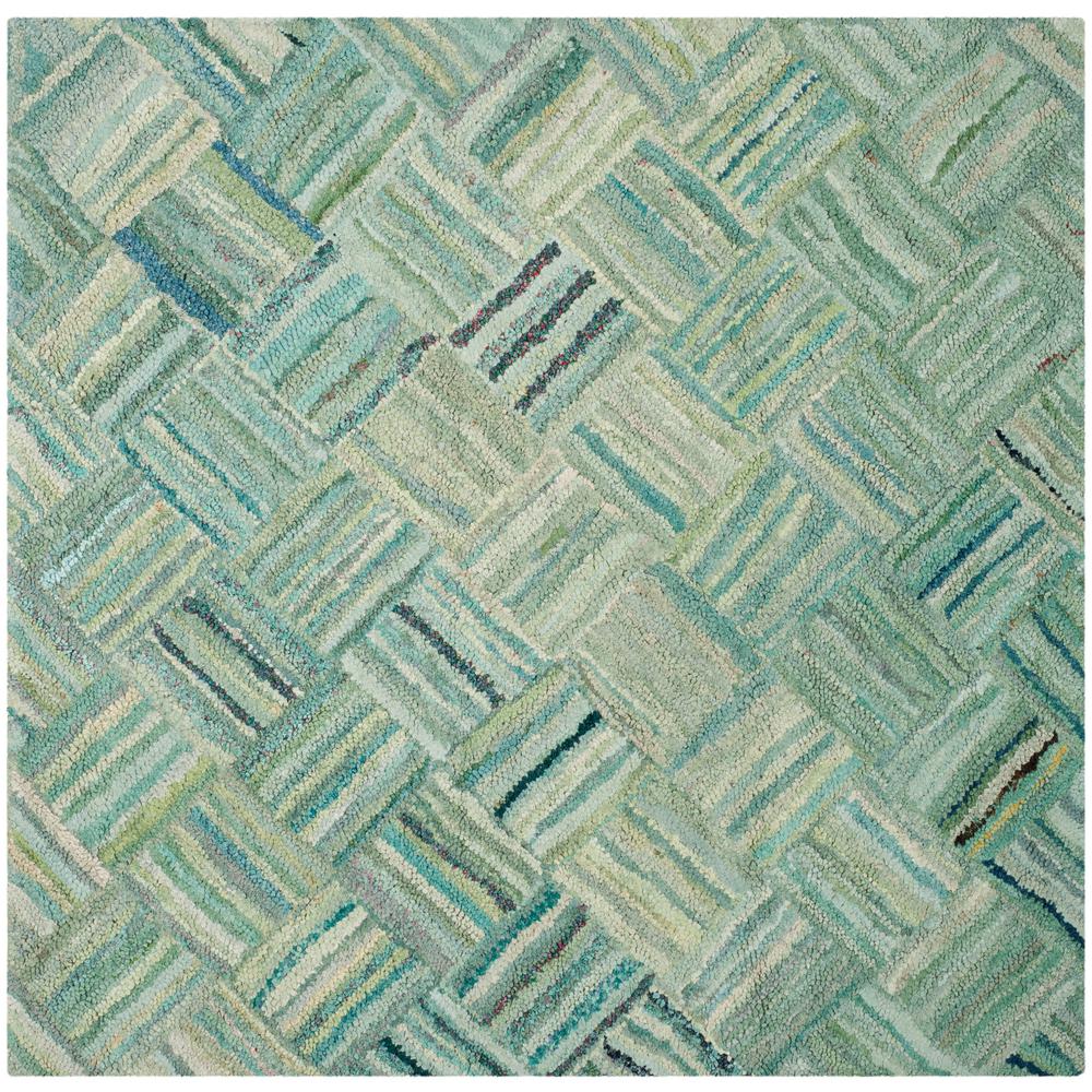 Safavieh Nantucket Green/Multi 8 ft. x 8 ft. Square Area Rug-NAN316A ...
