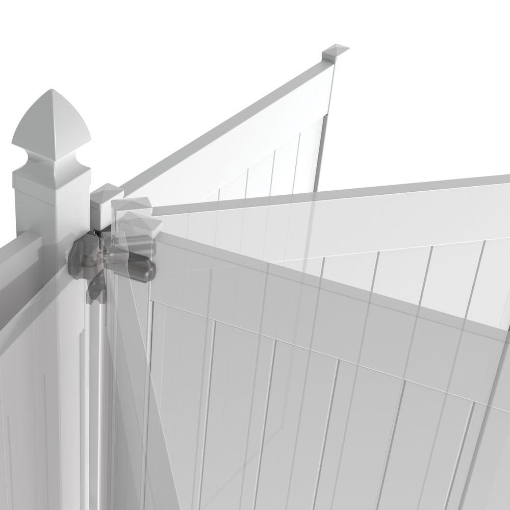 Vinyl Fence Gate Hinge Kit Aluminum Latch Hinges Internal Spring ...