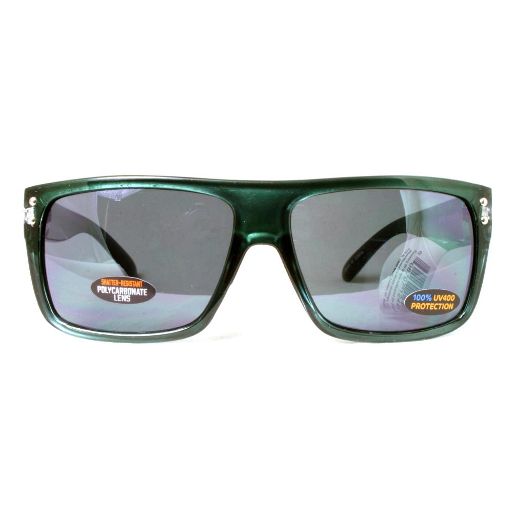 Pugs Men's Square Frame with Color Accents and Polycarbonate Lens-T2 ...