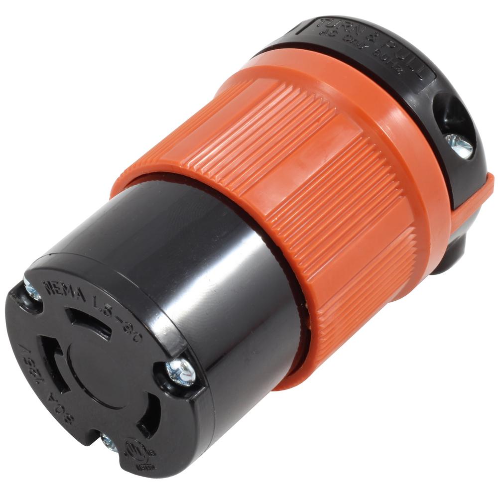 30 Amp Flanged Inlet Connector